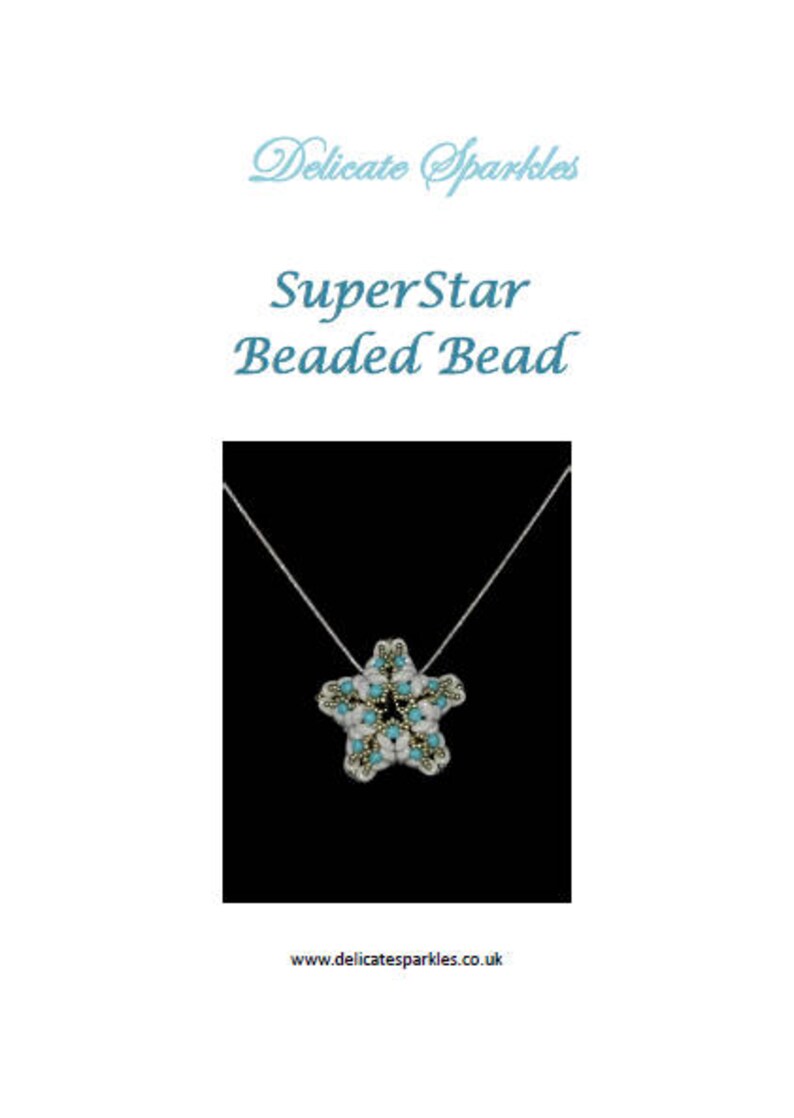 DIGITAL TUTORIAL Superstar Beaded Bead Tutorial Beaded Star Tutorial Beadweaving Tutorial ...