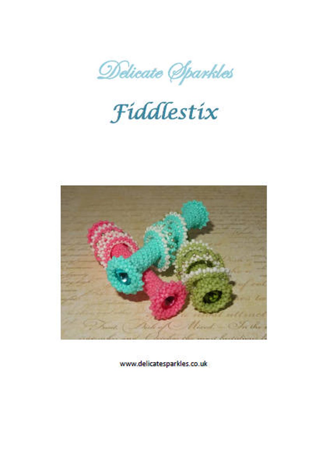 DIGITAL TUTORIAL Fiddlestix Tutorial Desktop Toy Beaded Anxiety ...