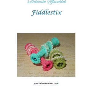 DIGITAL TUTORIAL Fiddlestix Tutorial Desktop Toy Beaded Anxiety ...
