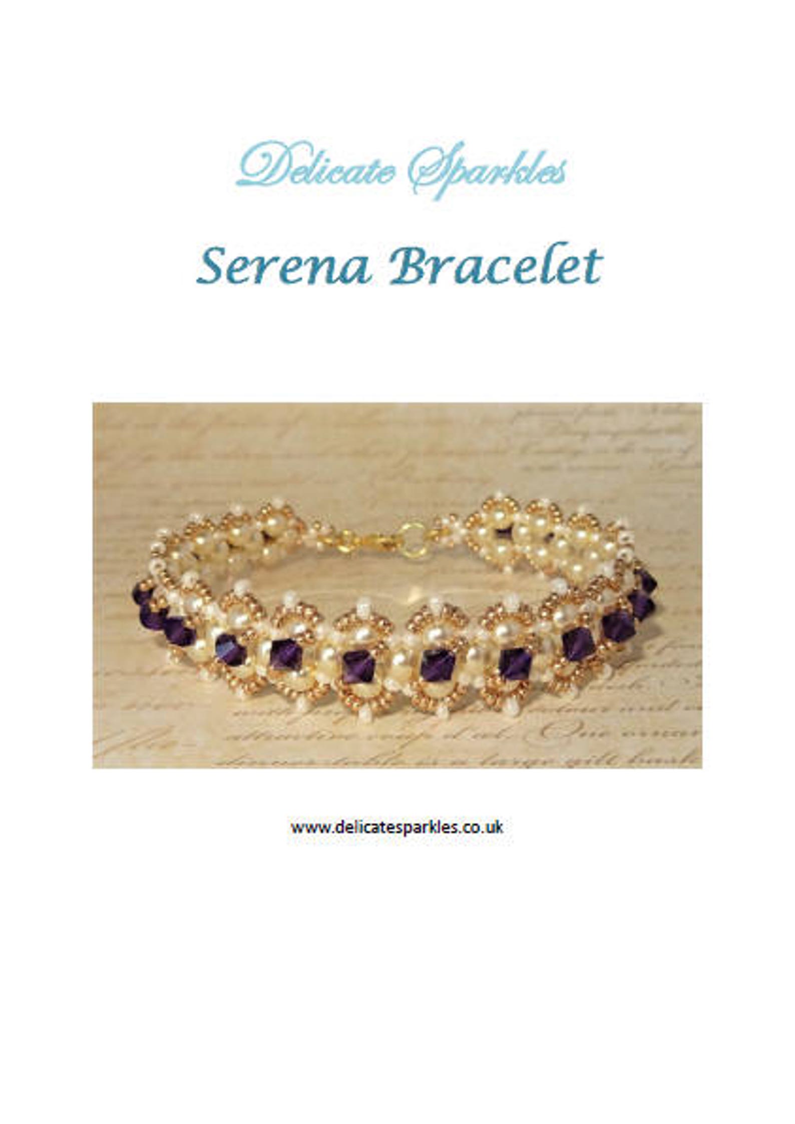 DIGITAL TUTORIAL Serena Bracelet Tutorial Beaded Bracelet - Etsy