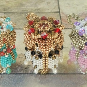 DIGITAL TUTORIAL - Juliet's Potion Bottle Tutorial - Beadweaving Tutorial - Beaded Vessel ...