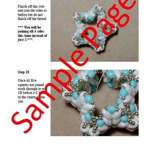 DIGITAL TUTORIAL Superstar Beaded Bead Tutorial Beaded Star Tutorial Beadweaving Tutorial ...