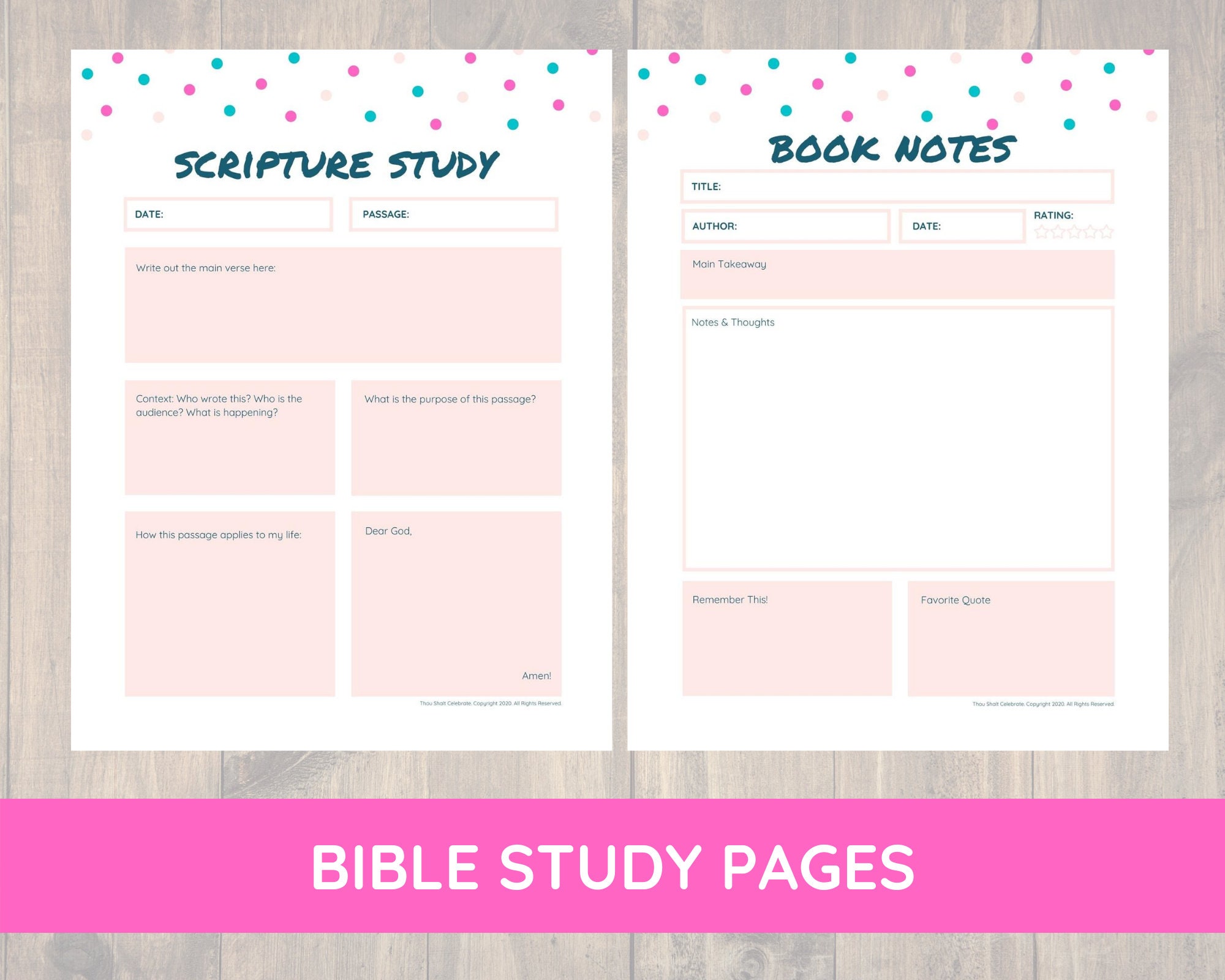 INSTANT DOWNLOAD! Bible Journaling Prayer Journal Christian Gifts ...