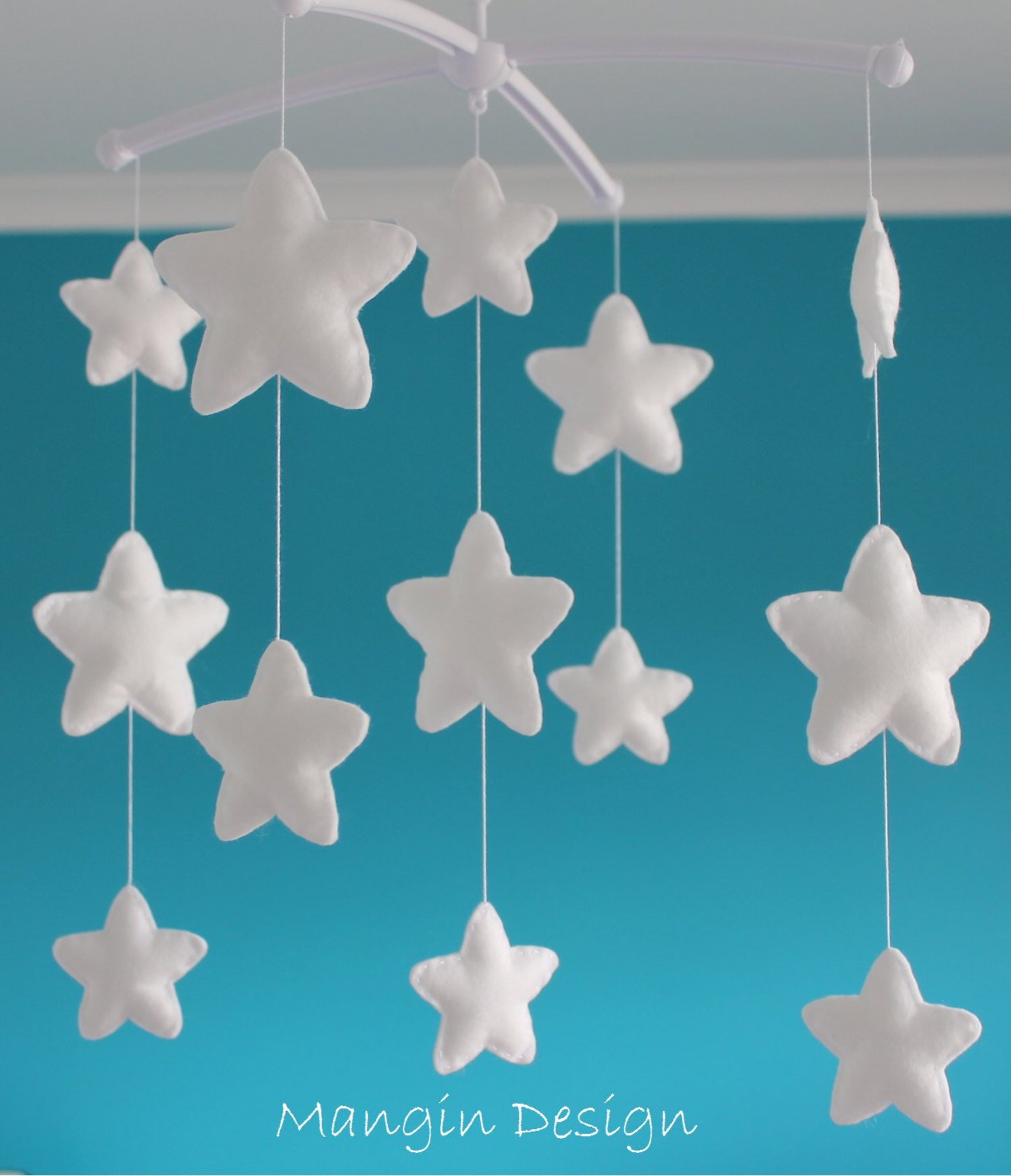 Sale Gorgeous Star Mobile Musical Cot Mobile Star Nursery - Etsy