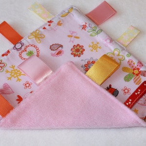 Sale Girl Taggy Blanket, Taggies, Sensory Blanket, Taggy, Security ...