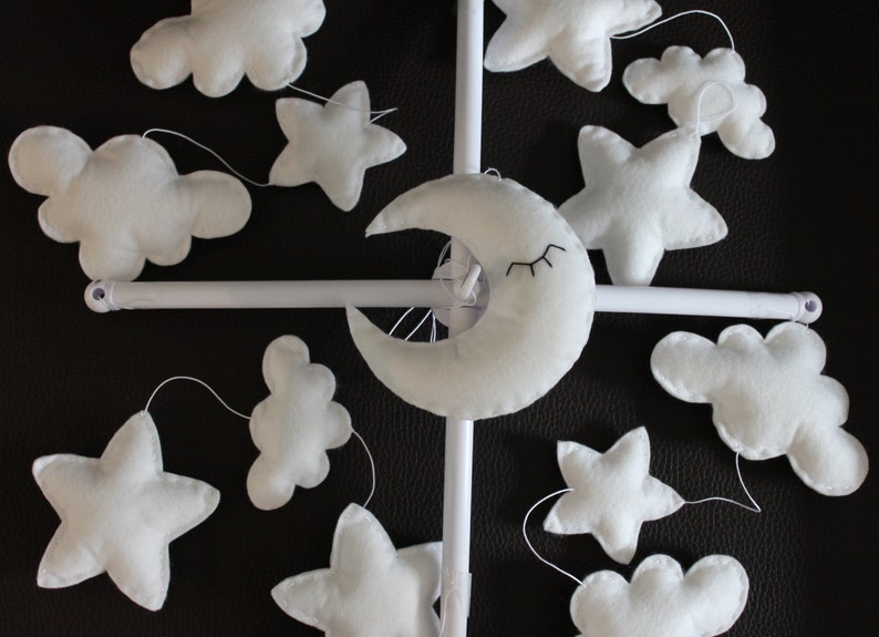 Sale Gorgeous Star Cloud Moon Mobile Musical Cot Mobile Star - Etsy