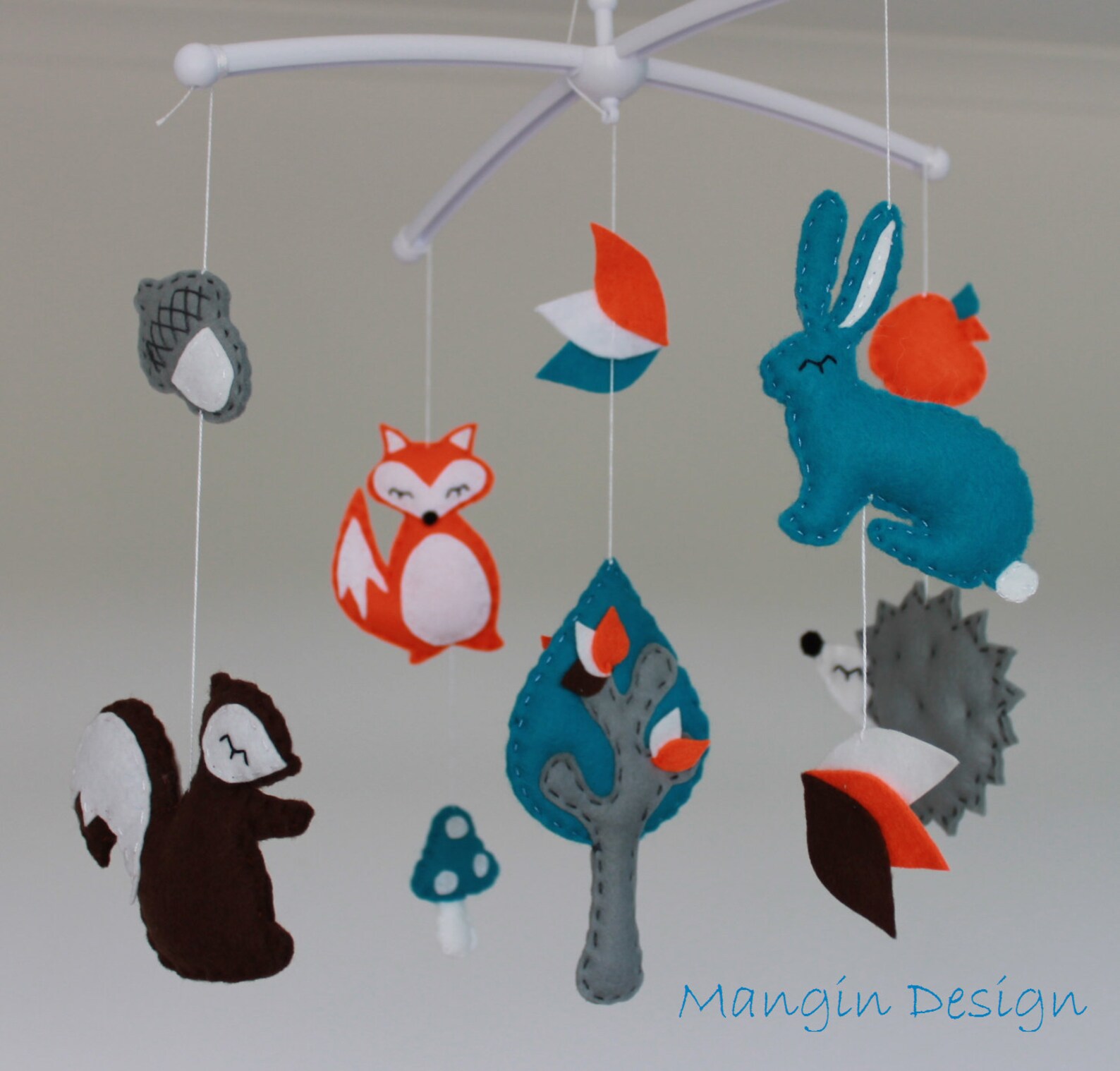 Woodland Mobile Forest Creature Mobile Woodland Nursery Decor - Etsy