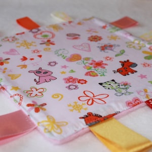 Sale Girl Taggy Blanket, Taggies, Sensory Blanket, Taggy, Security ...