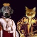TWO Pet Portrait - King and Knight - Dog Portraits and Cat Portraits ...