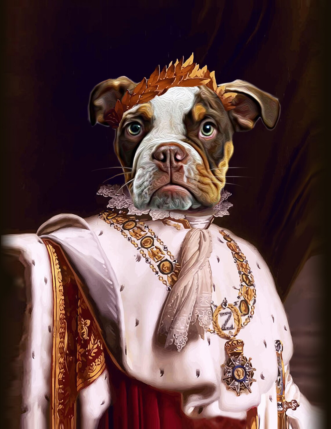 Napoléon Bonaparte Pet Portrait Custom Renaissance Pet | Etsy