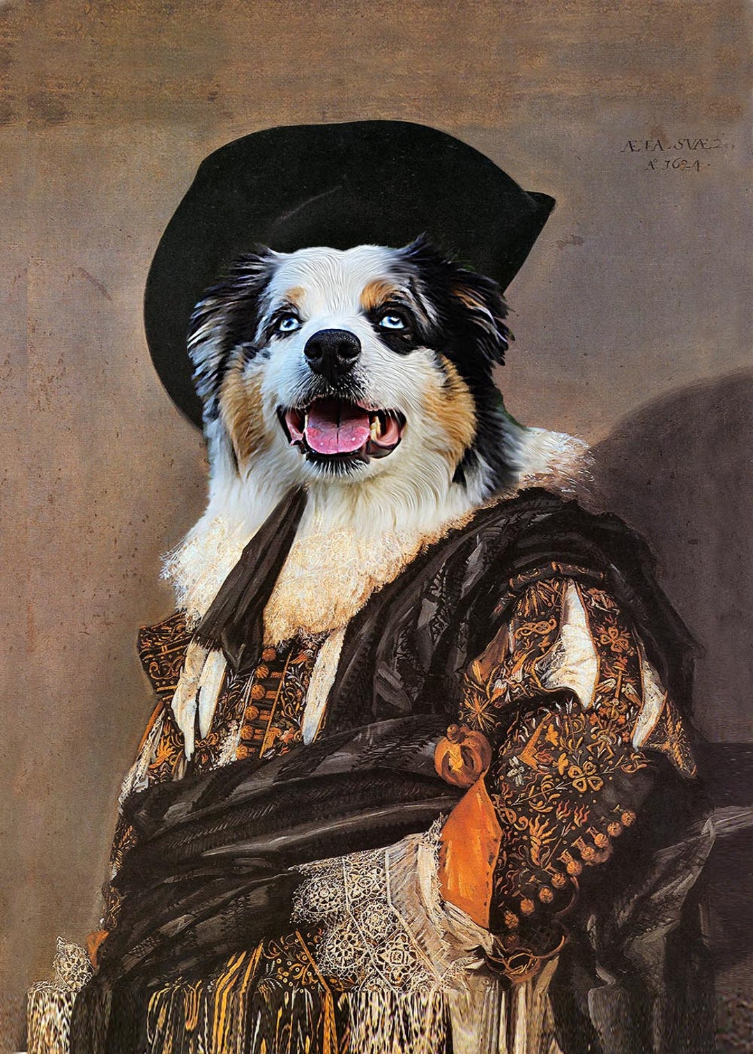 The Laughing Cavalier by Frans Hals - Custom Pet Portraits - Dog ...