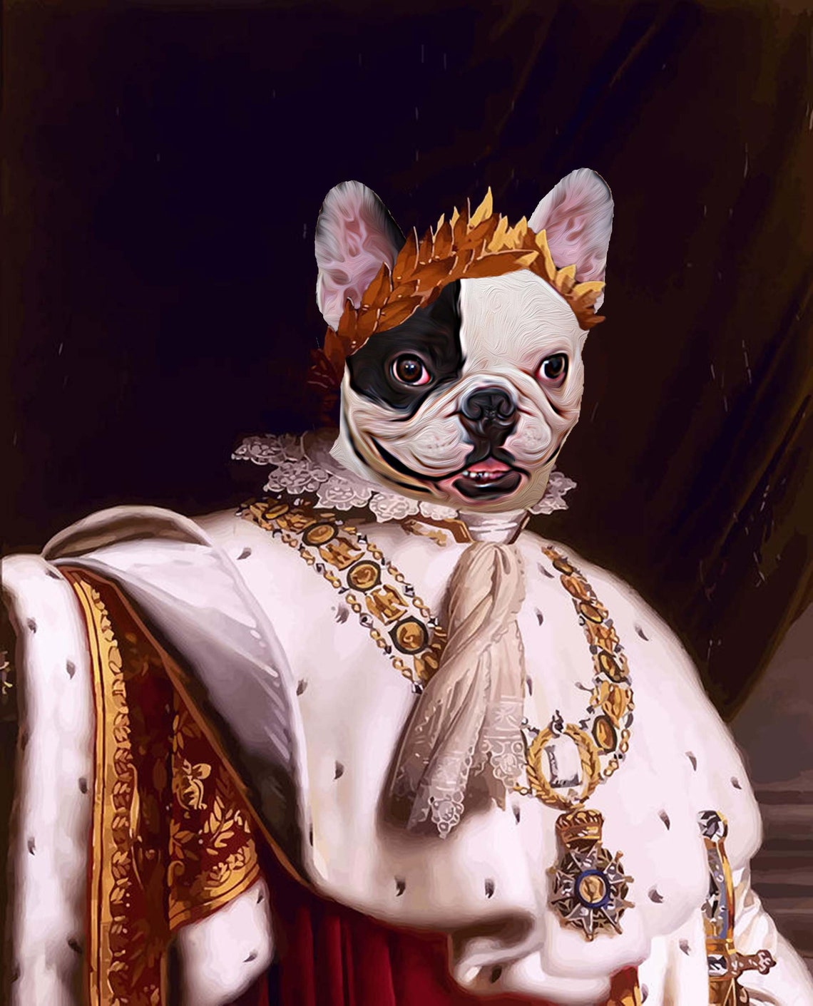 Napoléon Bonaparte Pet Portrait Custom Renaissance Pet | Etsy