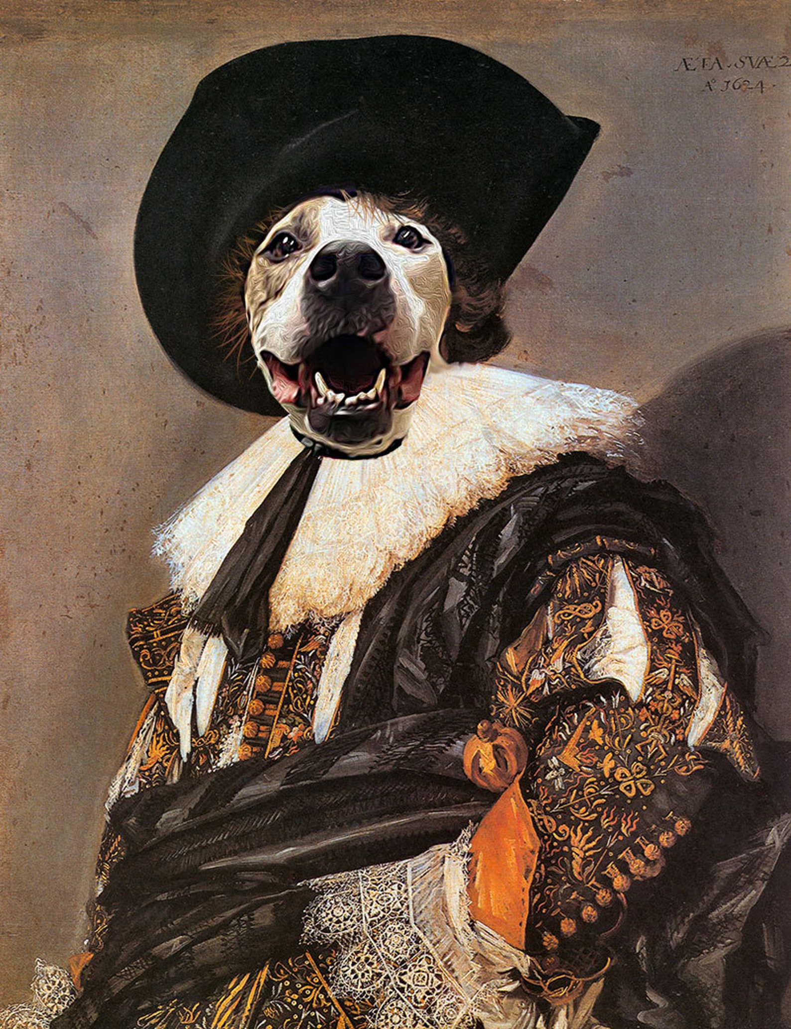 The Laughing Cavalier by Frans Hals Custom Pet Portraits - Etsy