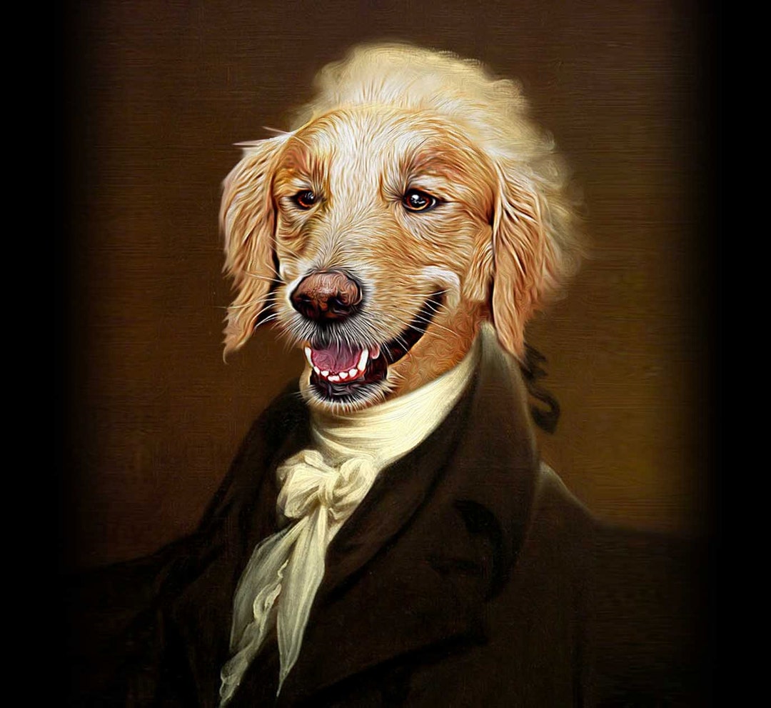 Alexander Hamilton - Pet Portrait - Custom Renaissance Pet Dog/cat ...