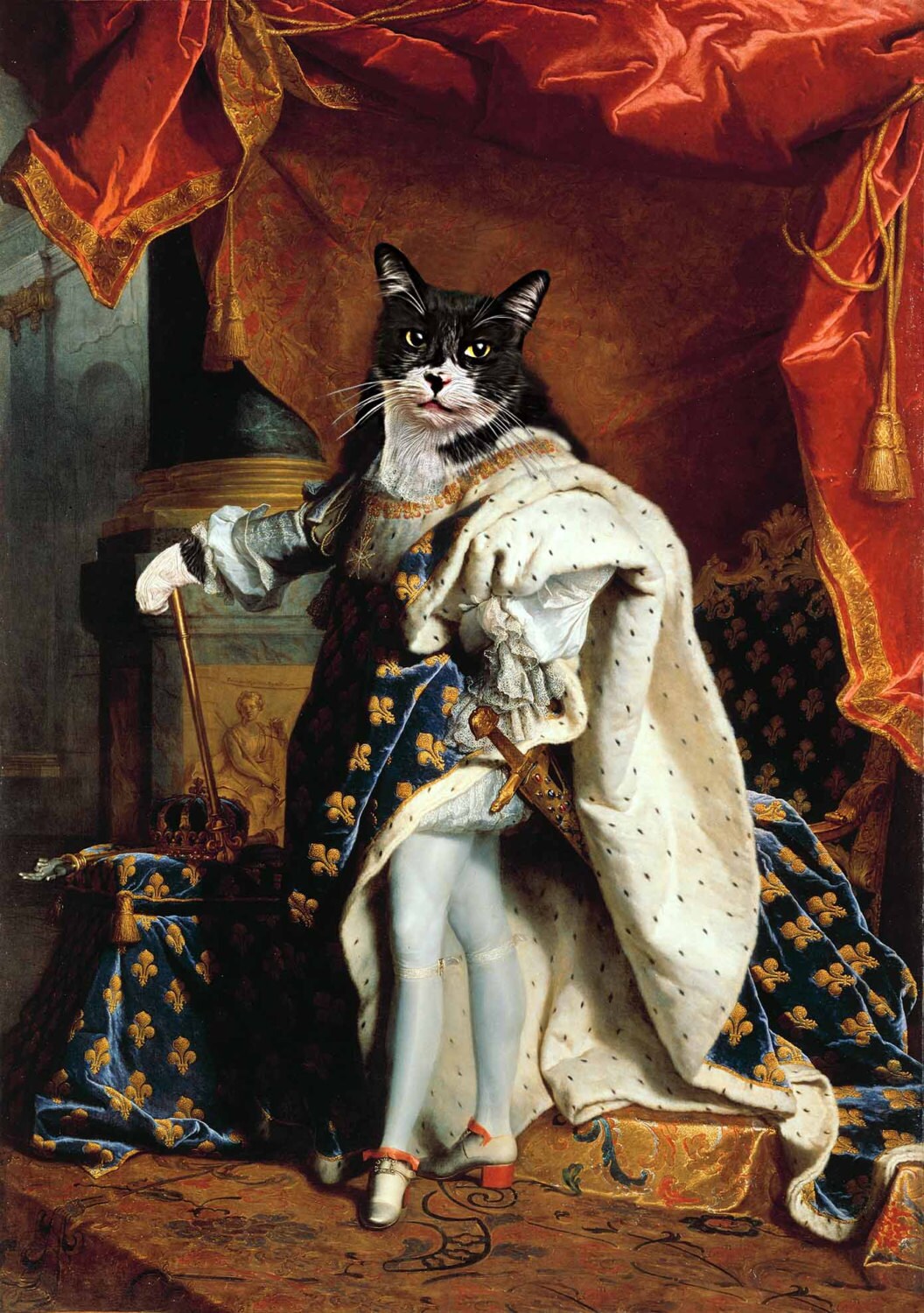 King Louis XIV - Custom Pet Portraits - Dog Portraits and Cat Portraits ...