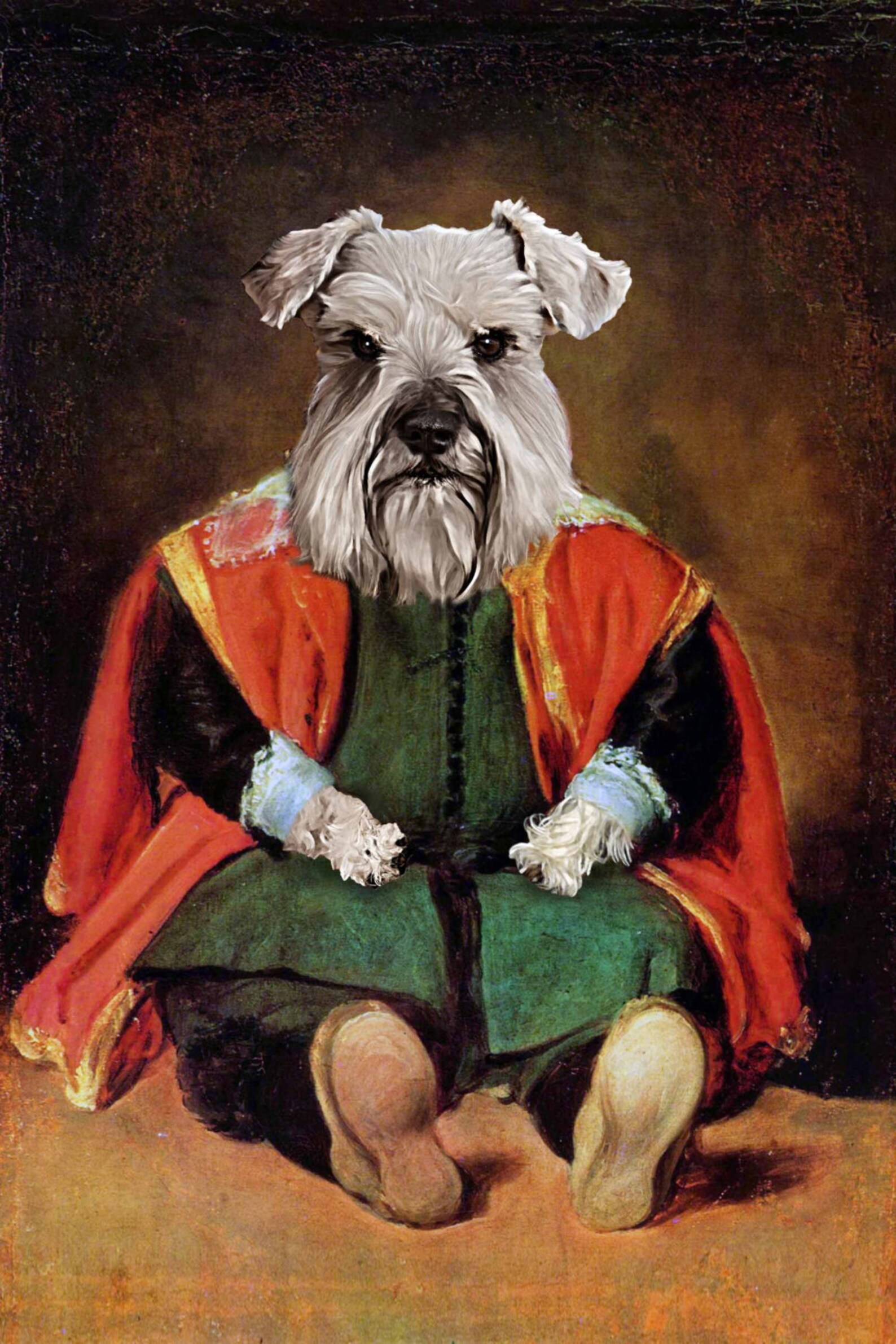 Velazquez Dwarf Jester Custom Pet Portraits Dog Portraits | Etsy