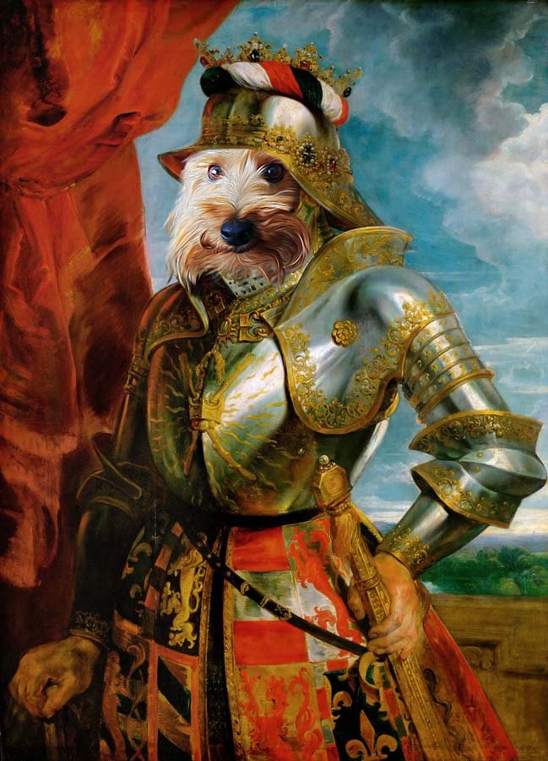 Emperor Maximilian - Custom Pet Portraits - Dog Portraits and Cat ...