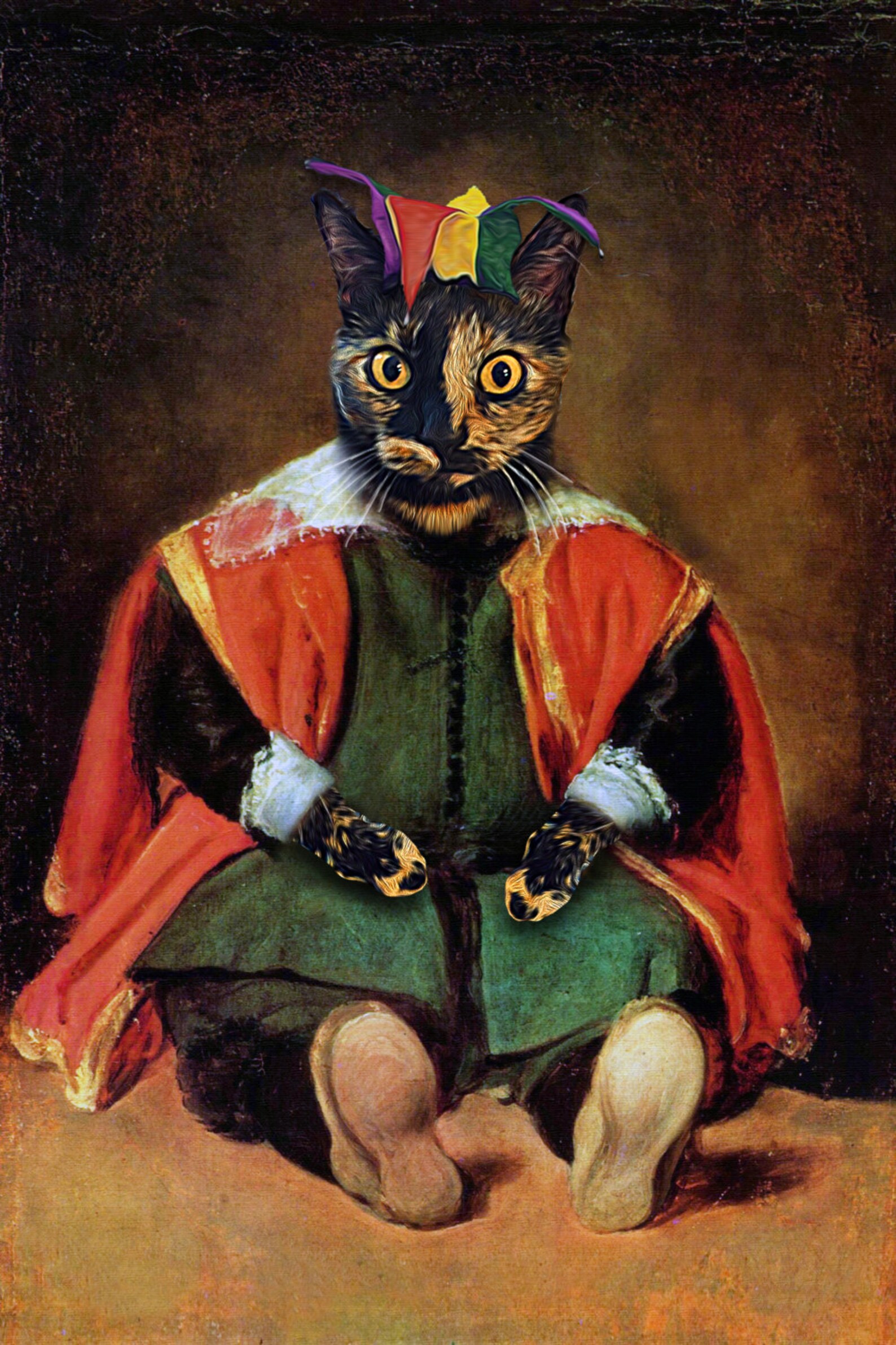 Velazquez Dwarf Jester Custom Pet Portraits Dog Portraits - Etsy