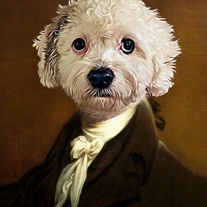 Alexander Hamilton - Pet Portrait - Custom Renaissance Pet Dog/cat ...