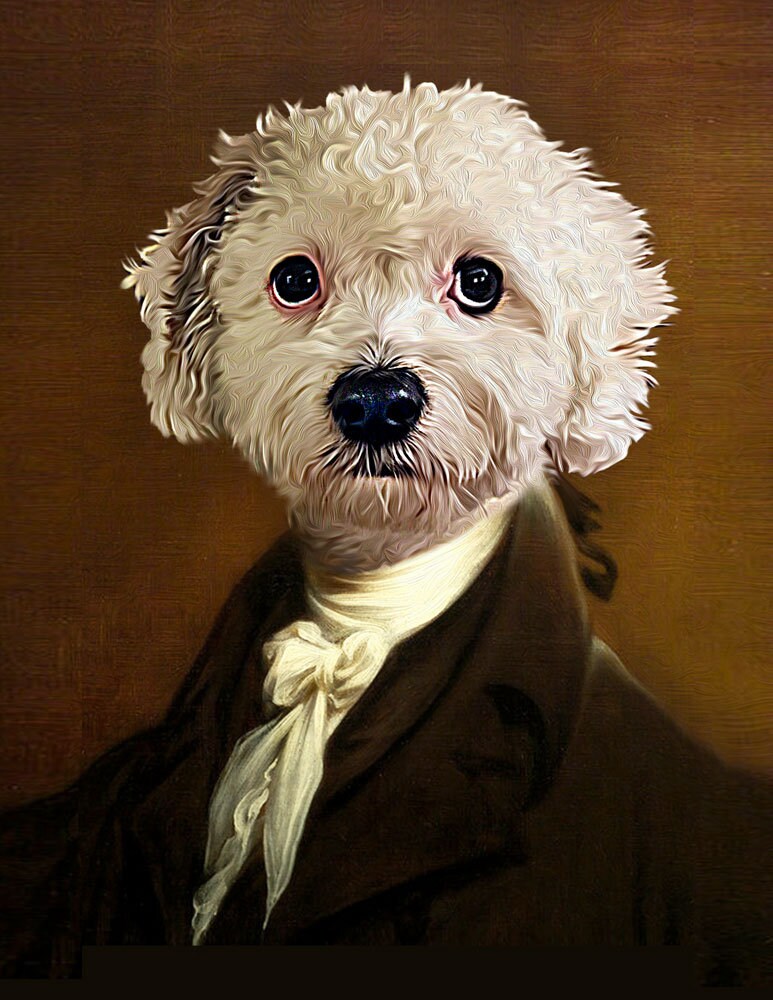 Alexander Hamilton - Pet Portrait - Custom Renaissance Pet Dog/cat ...