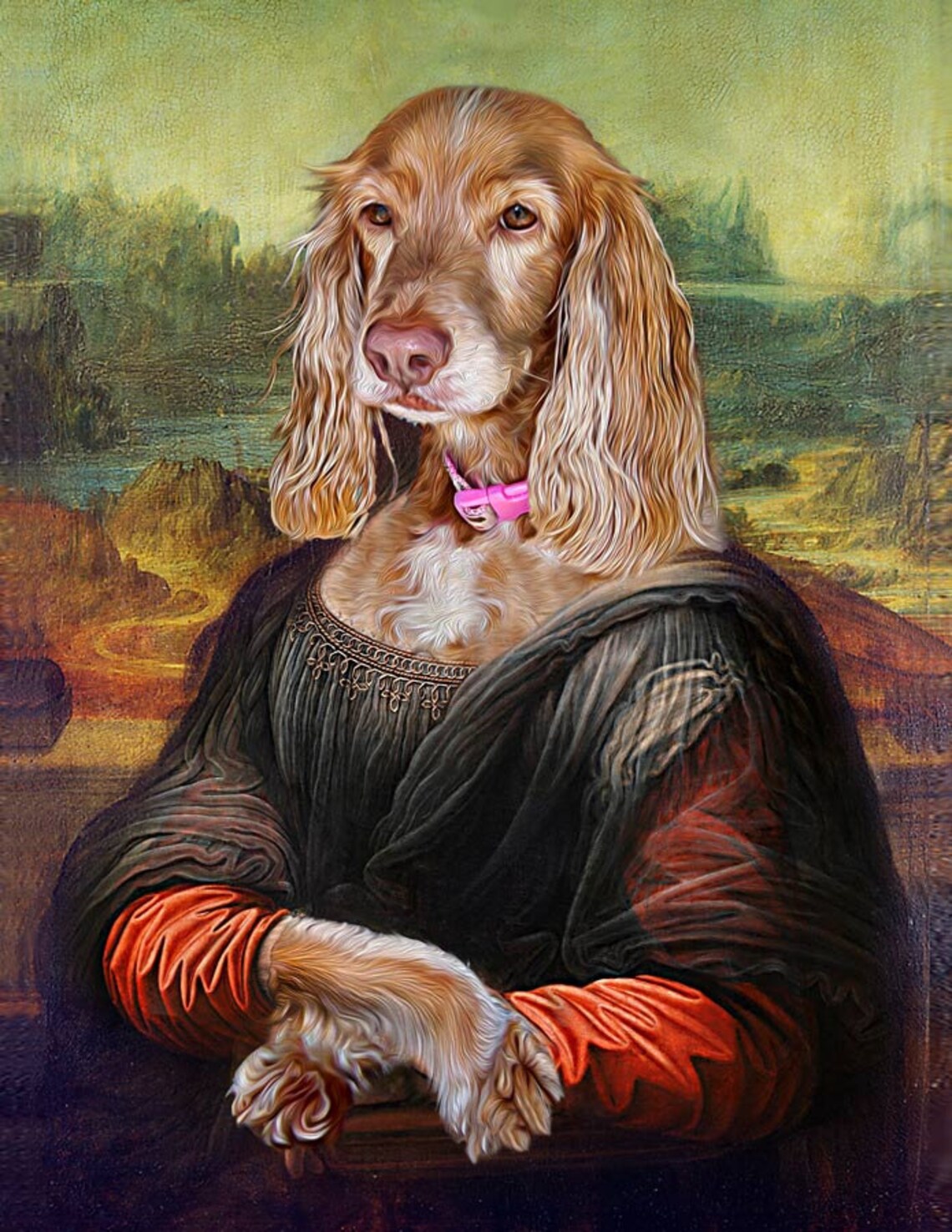 Mona Lisa Pet Portrait Custom Renaissance Pet Dog/Cat | Etsy