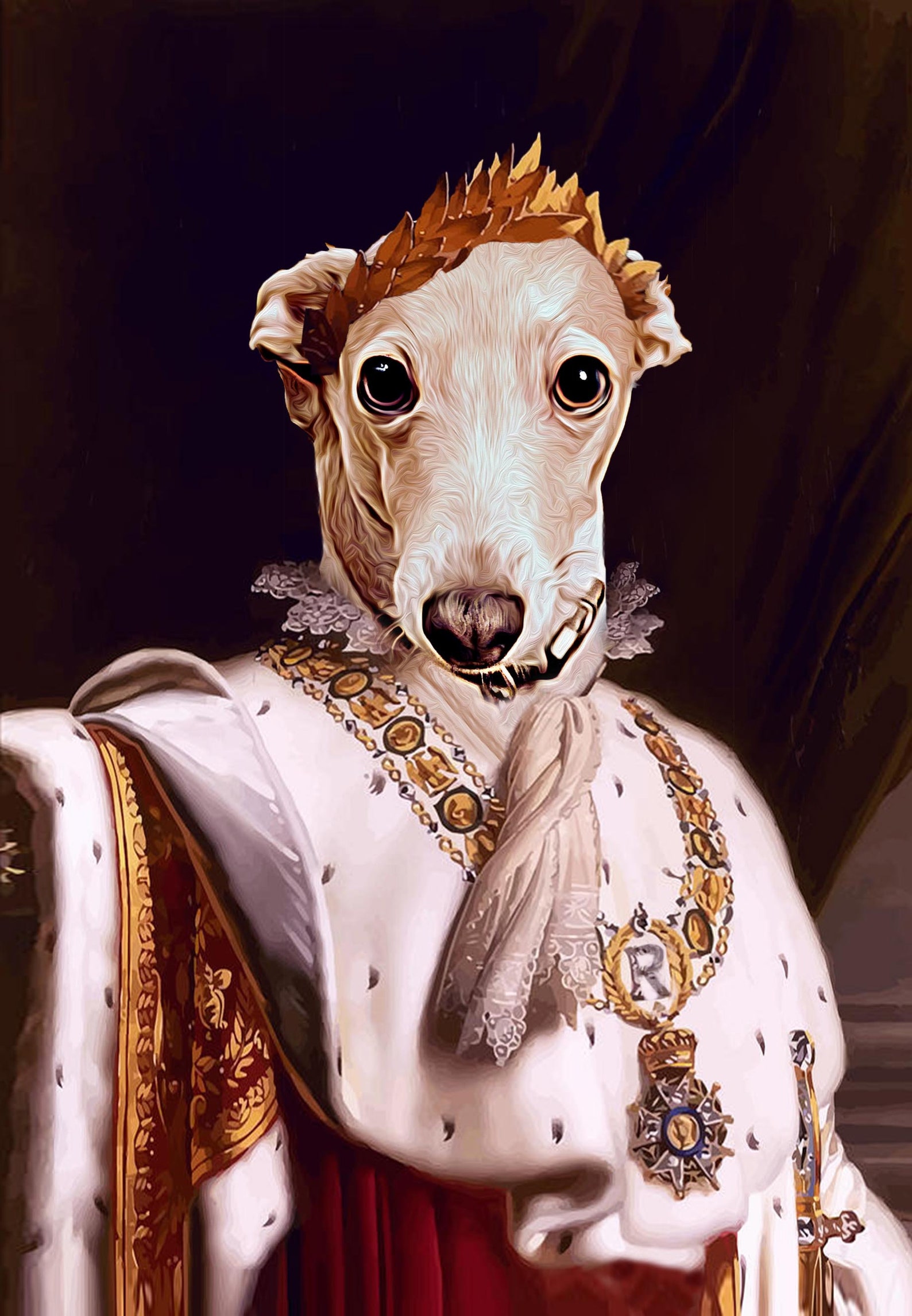 Napoléon Bonaparte - Pet Portrait - Custom Renaissance Pet Dog/cat ...