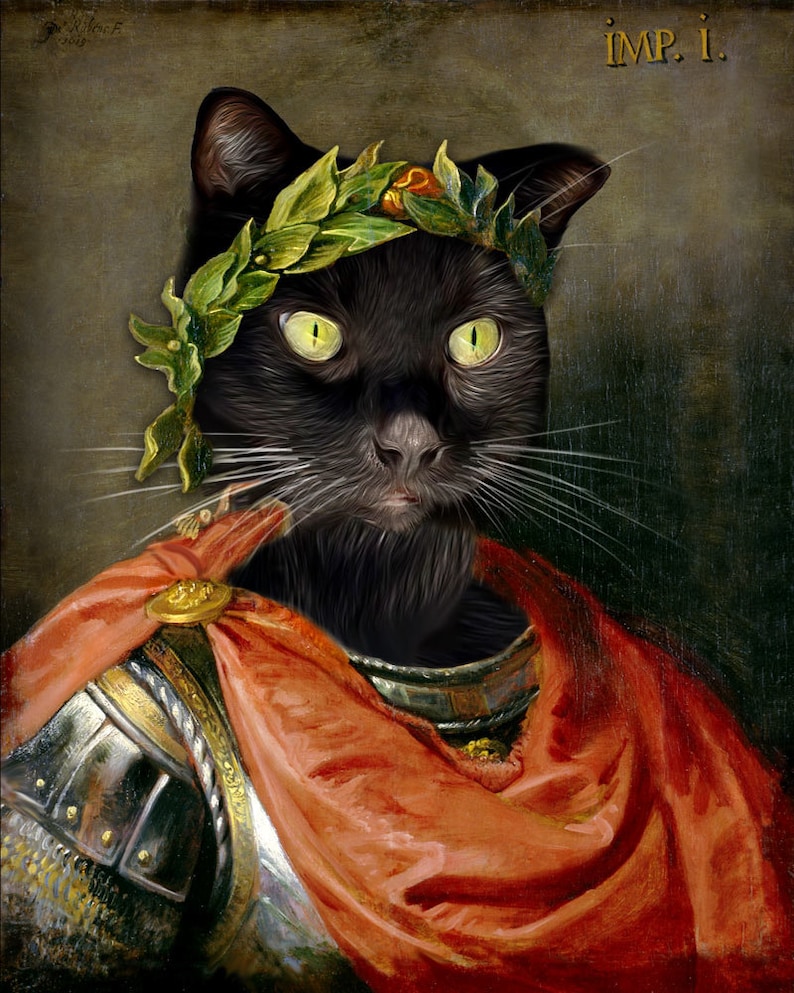 Julius Caesar Pet Portrait Custom Renaissance Pet Dog/cat | Etsy