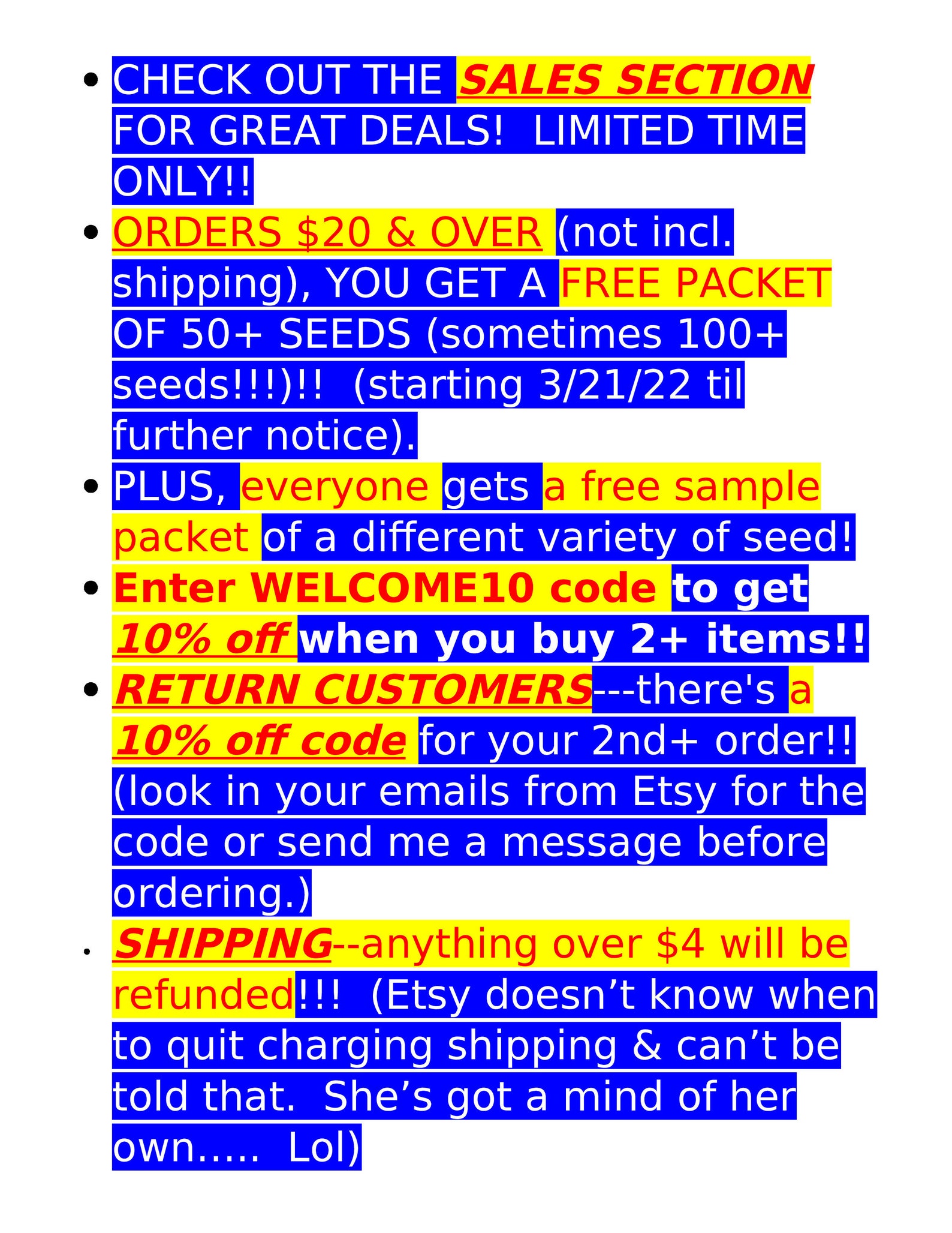 Stock Ten Week Mix 50 Seeds 30% off SALE Section 10 Perc - Etsy