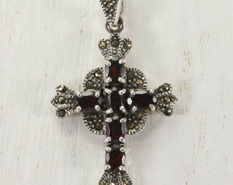 Ruby cross | Etsy