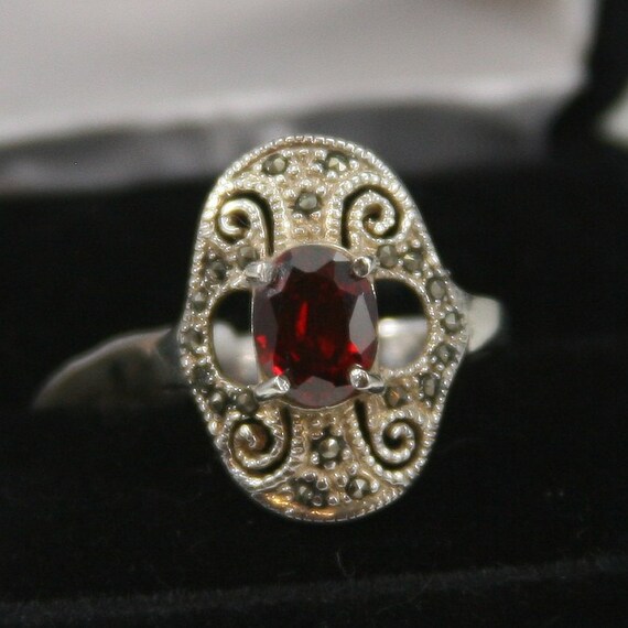 Vintage 925 silver ring - Gem