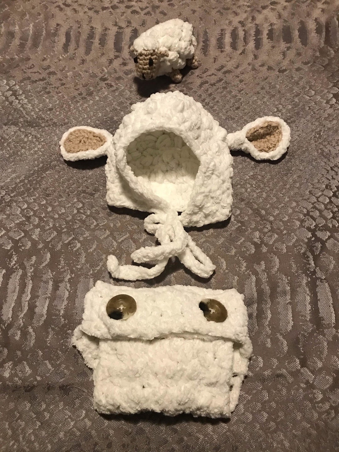 Sheep Baby Prop Set With Mini Toy - Etsy