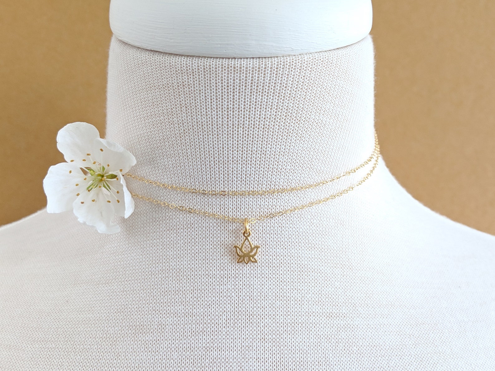 Simple Gold Choker Dainty Chain Choker Delicate Gold Choker | Etsy