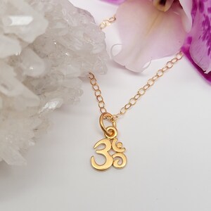 Om Necklace Ohm Necklace Yoga Jewelry Spiritual Prayer Charm Meditation ...