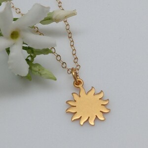 Sun Necklace Sun Necklace Gold Sun Pendant Necklace Sunburst Celestial ...