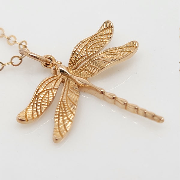 Dragonfly Necklace - Etsy