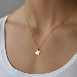 Sun Necklace Sun Necklace Gold Sun Pendant Necklace Sunburst Celestial ...