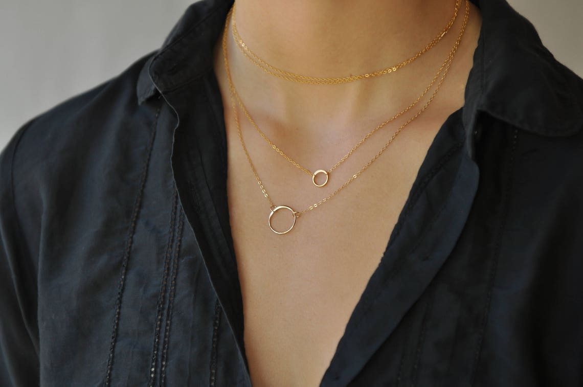 Dainty Gold Choker Necklace Simple Choker Thin Chain Choker | Etsy