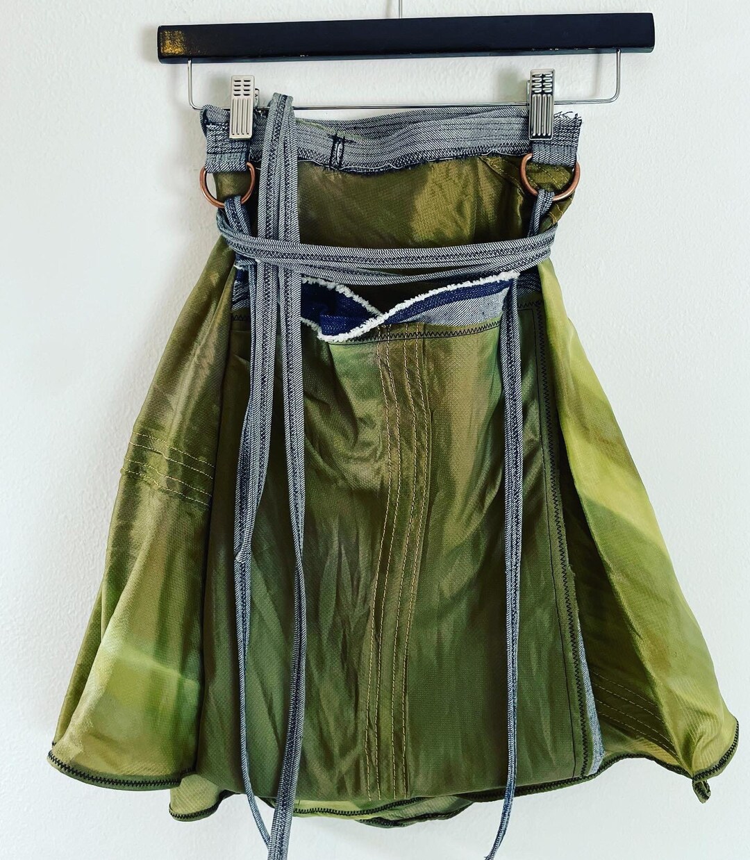 Vintage Military Parachute Wrap Skirt - Etsy