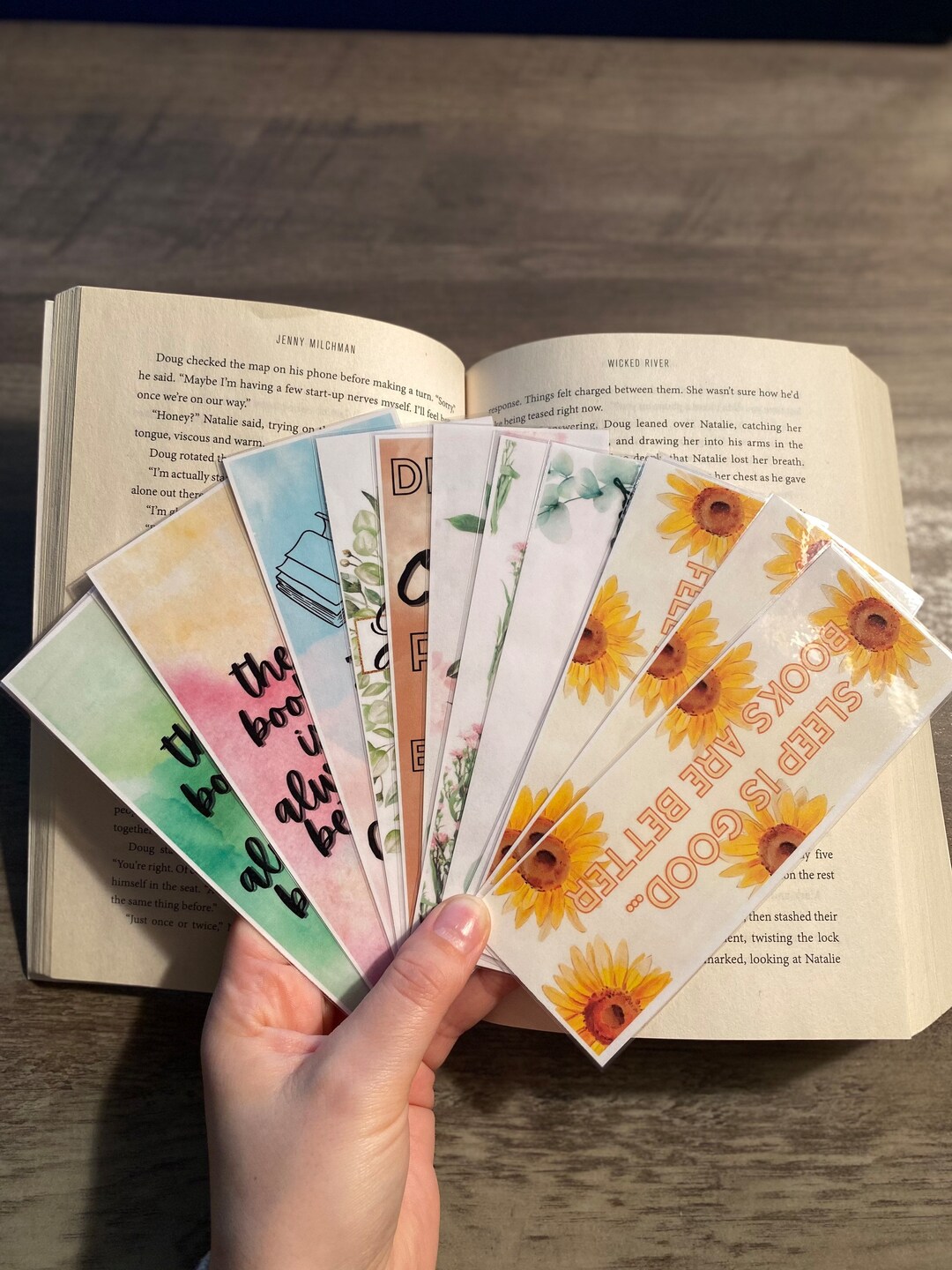 Bookmarks Laminated, Gifts for Booklover, Book Accessories, Just One ...