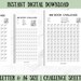 Digital Download 100 Book Challenge Printable, US Letter & A4 Size ...