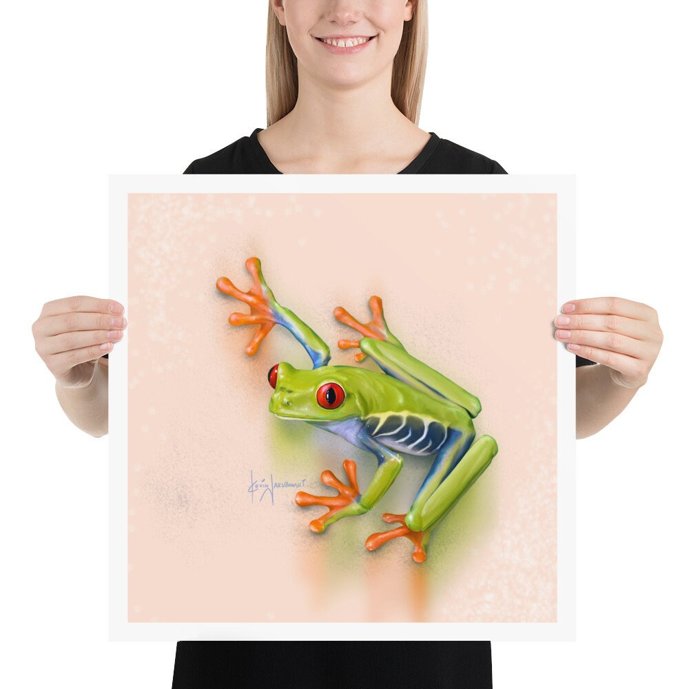 Tree Frog Print - Etsy