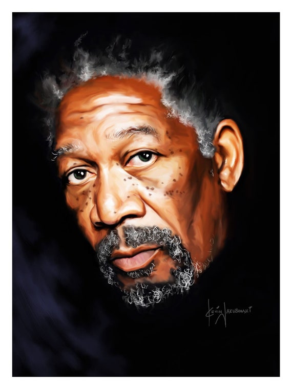 Morgan Freeman Print - Etsy