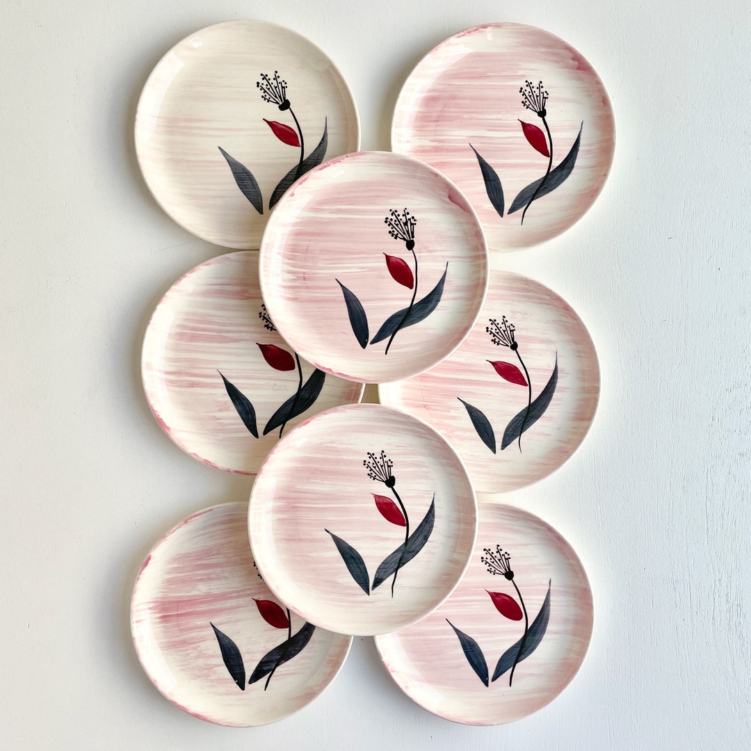 Stetson China Set of 8 Small Plates Vintage Dinnerware - Etsy