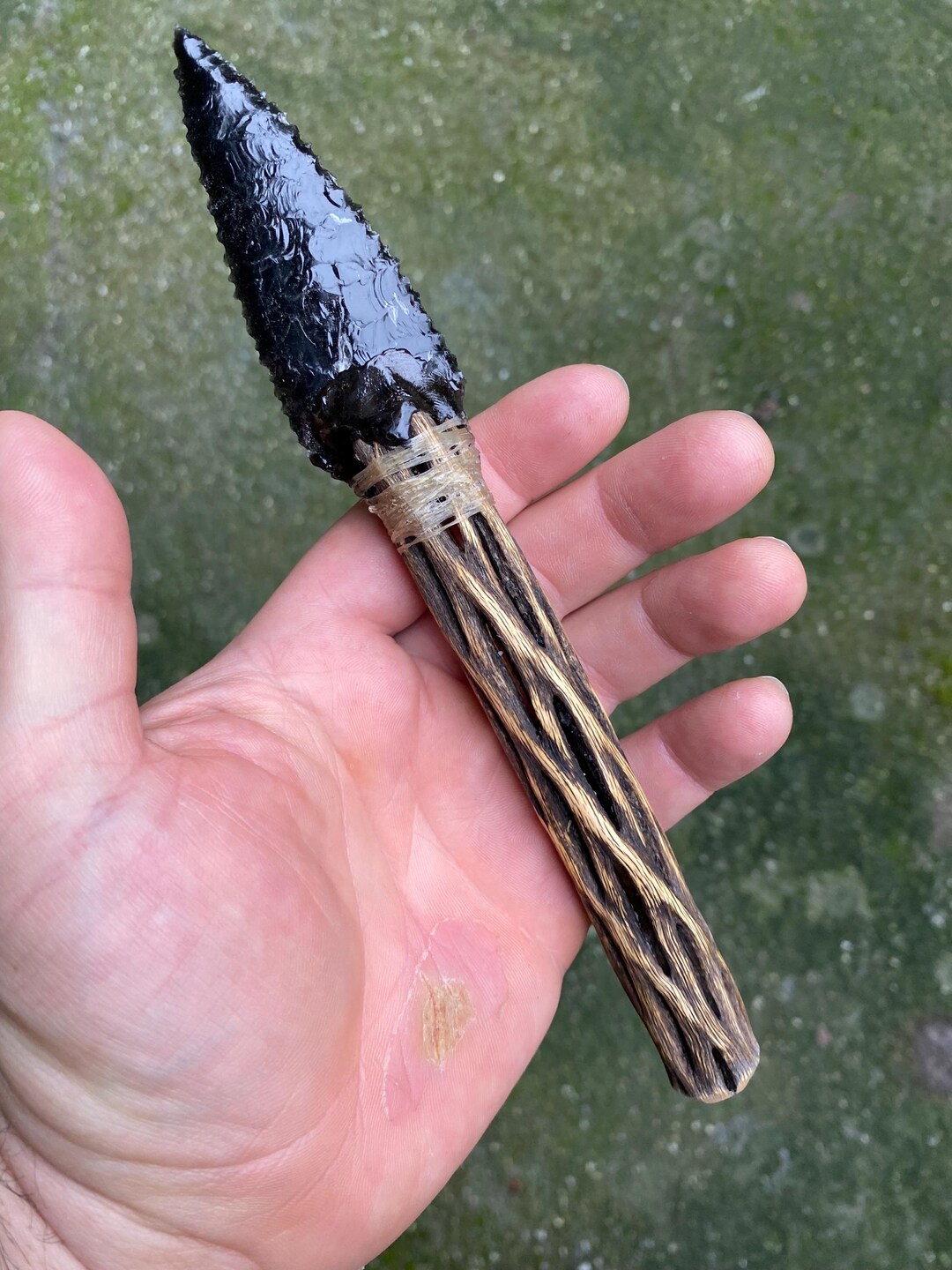 Obsidian Knife With Cholla Handle by Chumash Artist Steven Saffold - Etsy