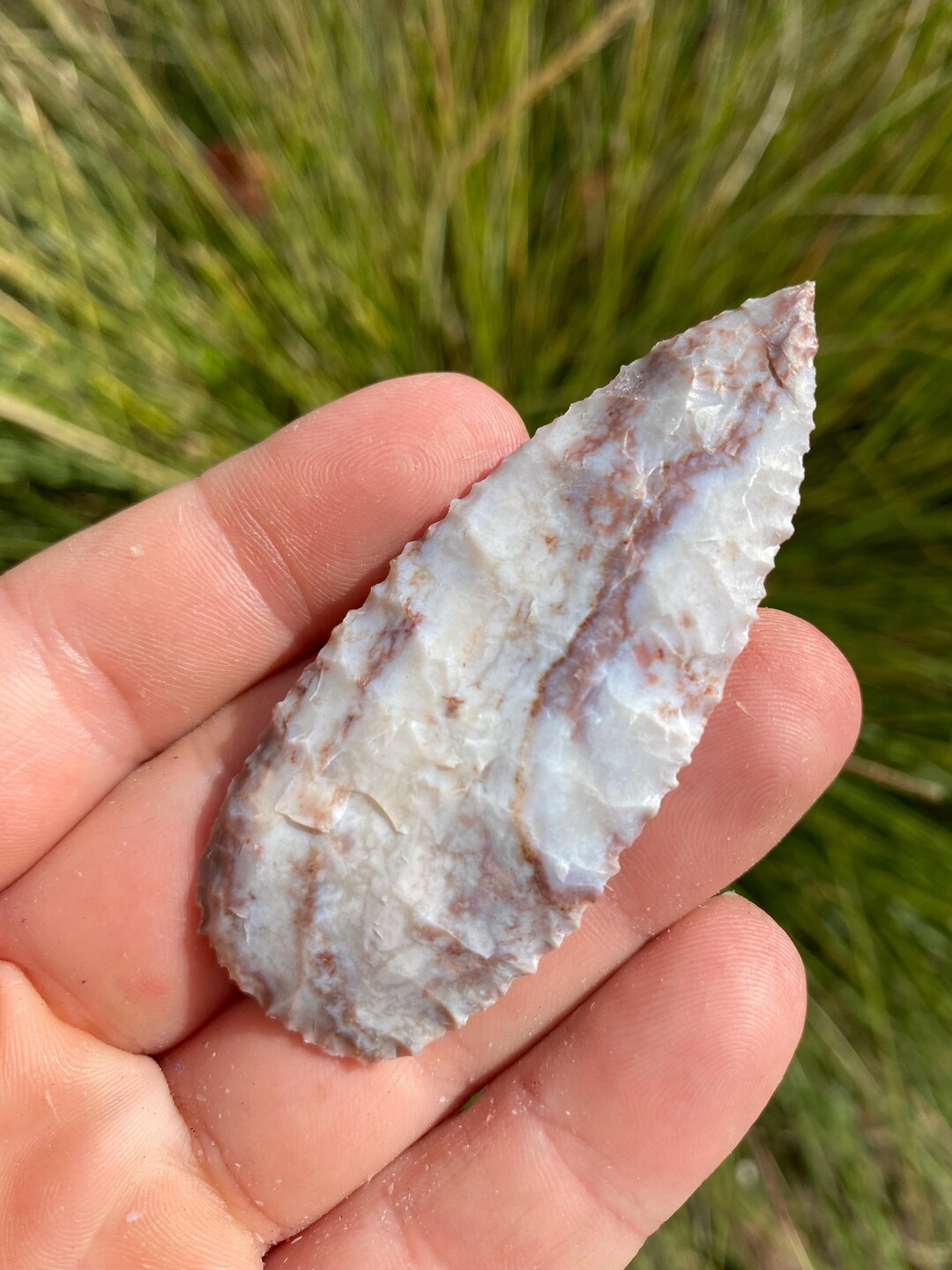 Alibates Flint Leaf Blade by Chumash Artist Steven Saffold - Etsy