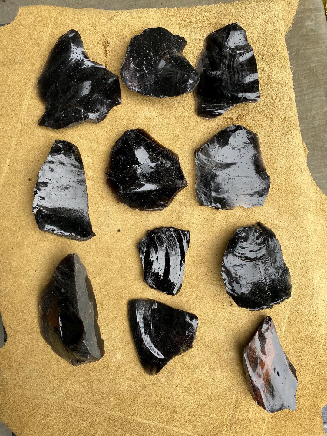 Obsidian, Mahogany, Black, Clear, and Dacite Spalls and Flakes for ...