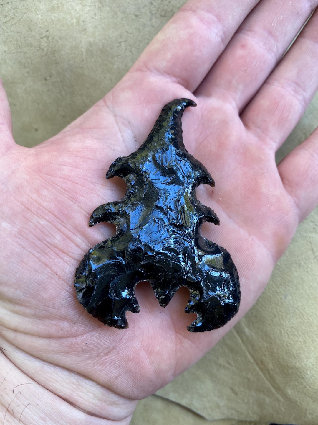 Obsidian Scorpion Effigy by Chumash Artist Steven Saffold - Etsy