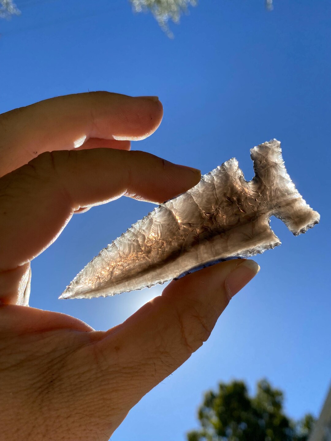 Obsidian Side Notch Arrowhead by Chumash Artist Steven Saffold - Etsy