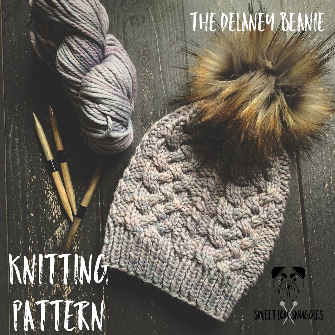 The Delaney Beanie KNITTING PATTERN // Beanie Pattern // Toque Pattern // Market Pattern // Hat ...