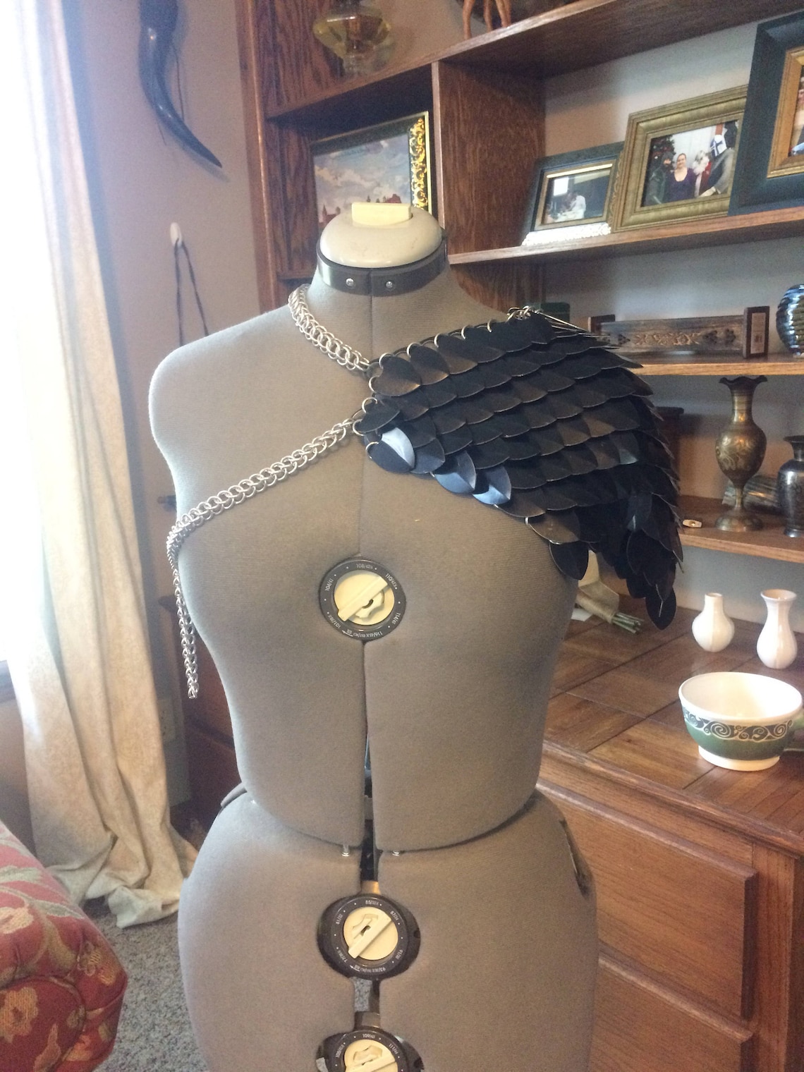 Solid Color Stand-alone Shoulder Pauldron Chain Mail Chainmail - Etsy